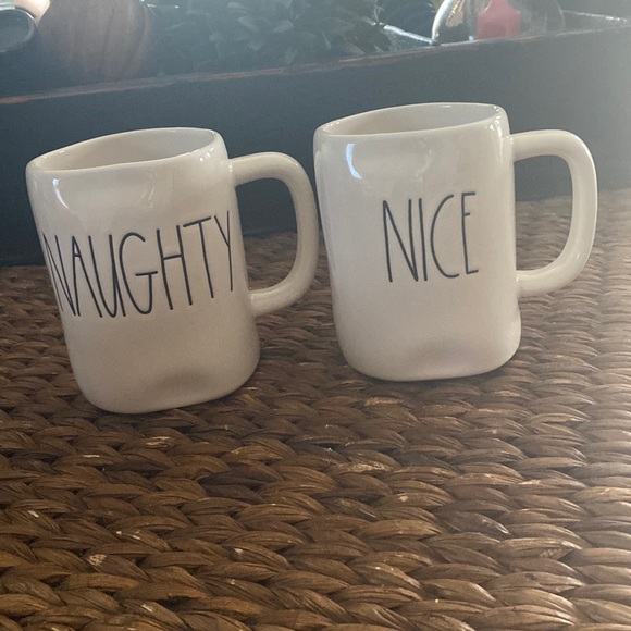 Rae Dunn | Other | Rae Dunn Mugs Naughty Nice | Poshmark